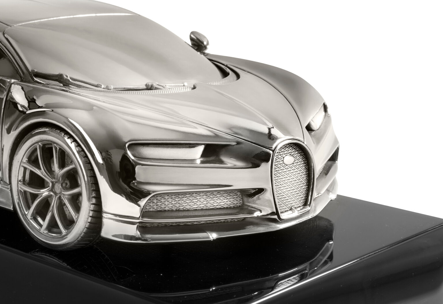 Luxury sterling silver Bugatti car models & accessories