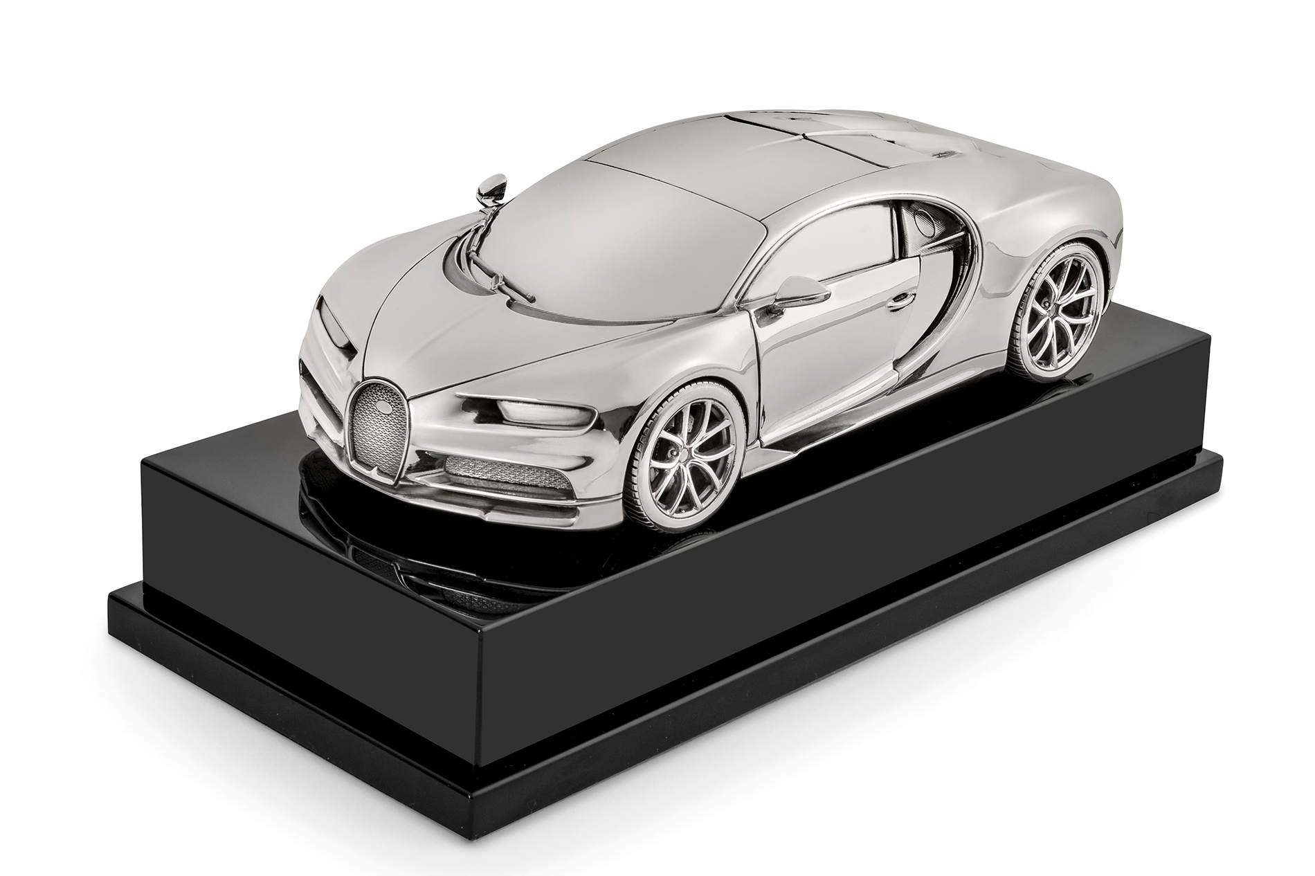 Luxury sterling silver Bugatti car models & accessories